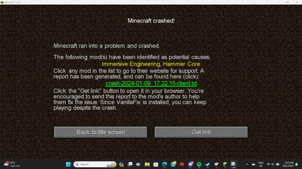 Cant Join Server Crashing From Server Server Problems Craftersland A Minecraft Community 6250